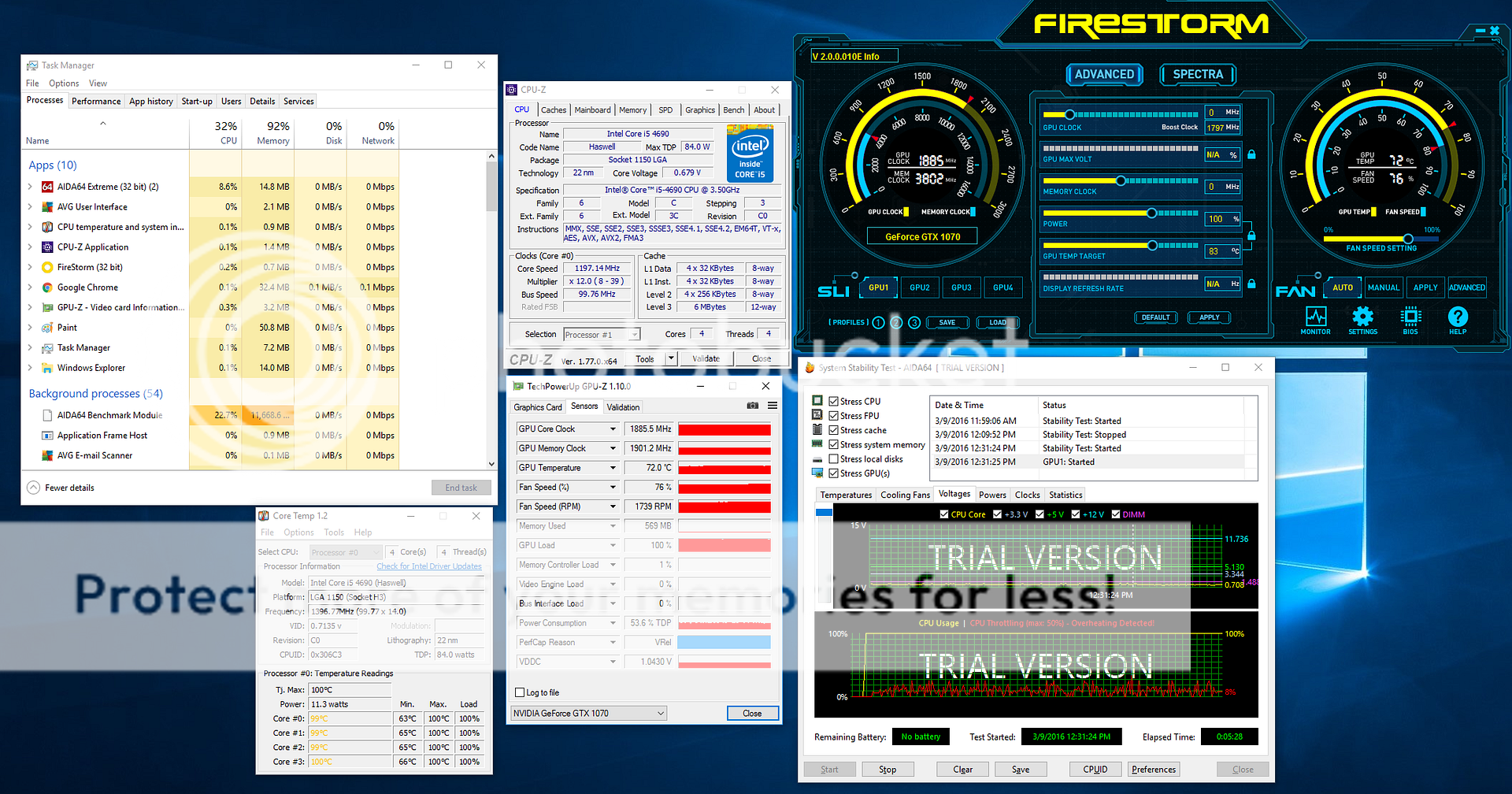 Extremely low firestrike score (6,167) for gtx 1070 and i5 4690 ...
