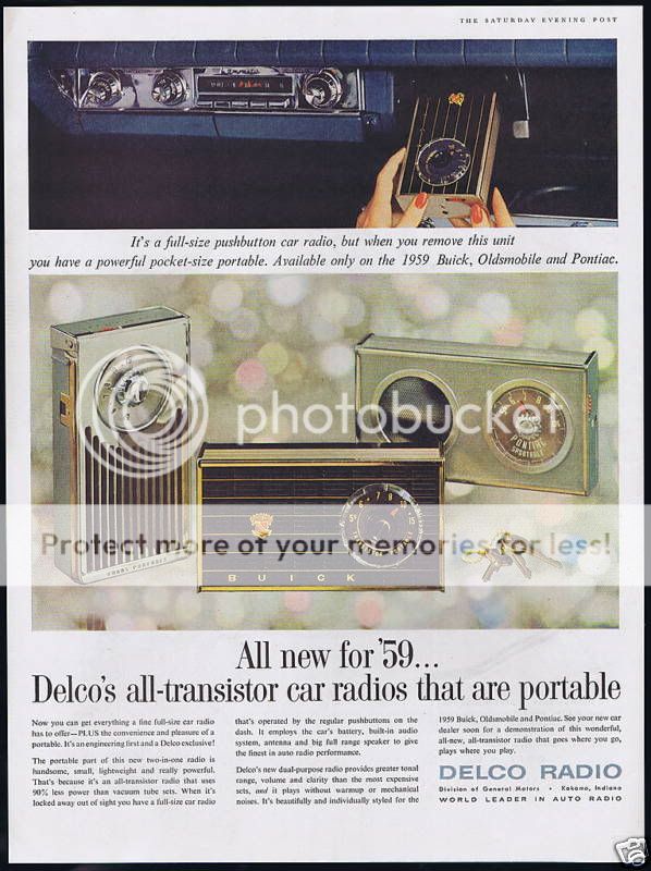 GM transistor radios 1958-1959 | The H.A.M.B.